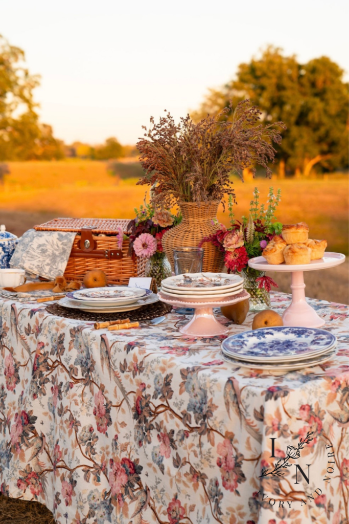 How to Set a Fall Alfresco Picnic Tablescape
