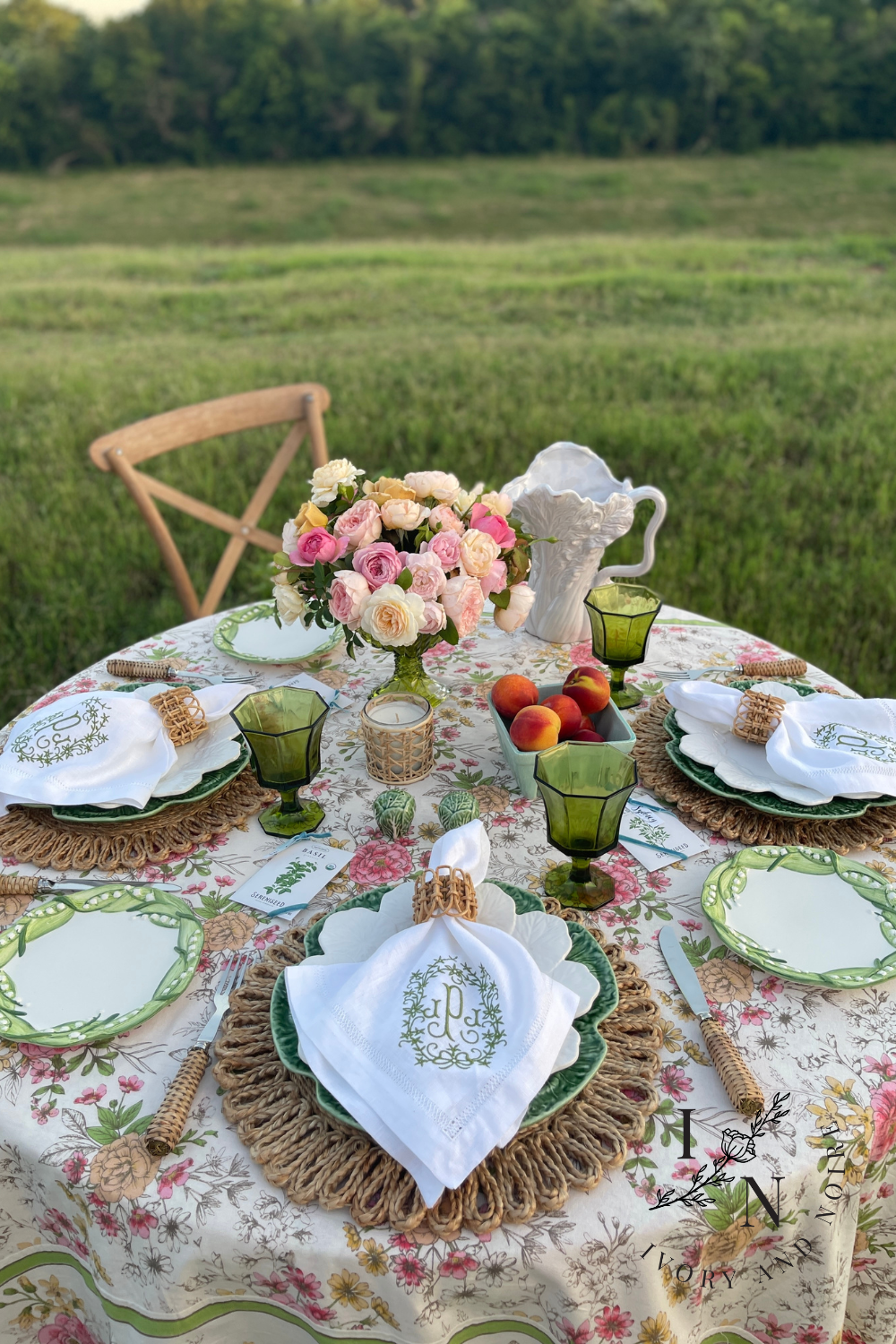Peach Color Wedding Reception Buffet Tablescapes Exquisite Wedding