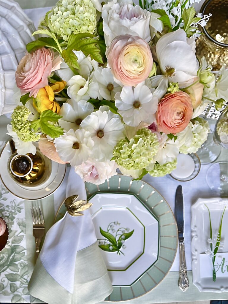 Lily of the Valley Tablescape Ideas: Floral Summer Table Setting Ideas