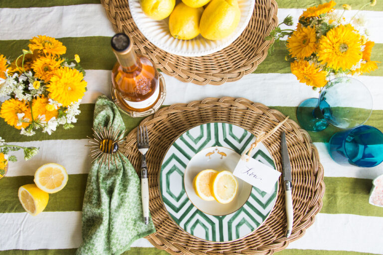 Delicate Capri Inspired Tablescape for Summer Events and Weddings