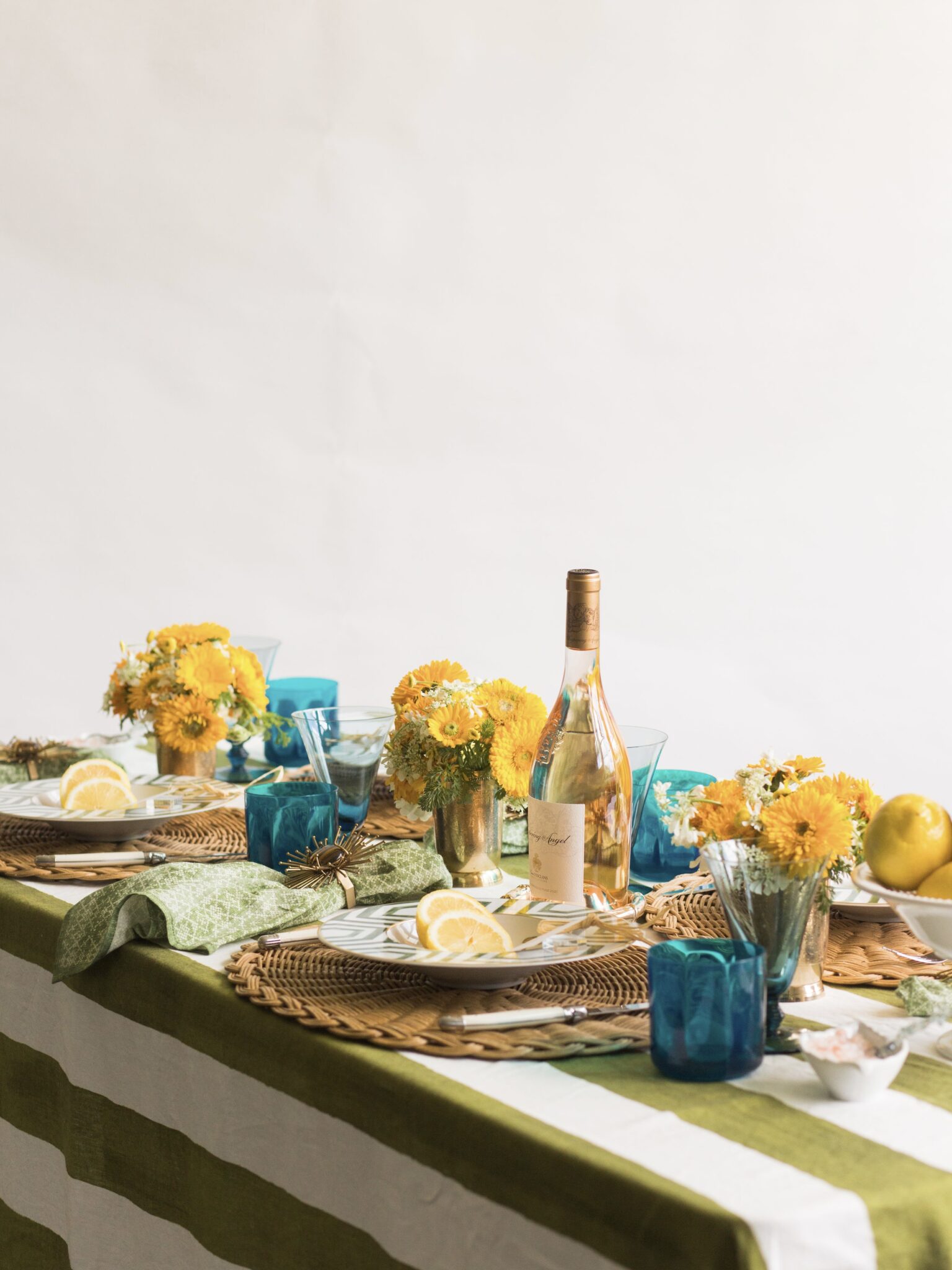 Delicate Capri Inspired Tablescape for Summer Events and Weddings