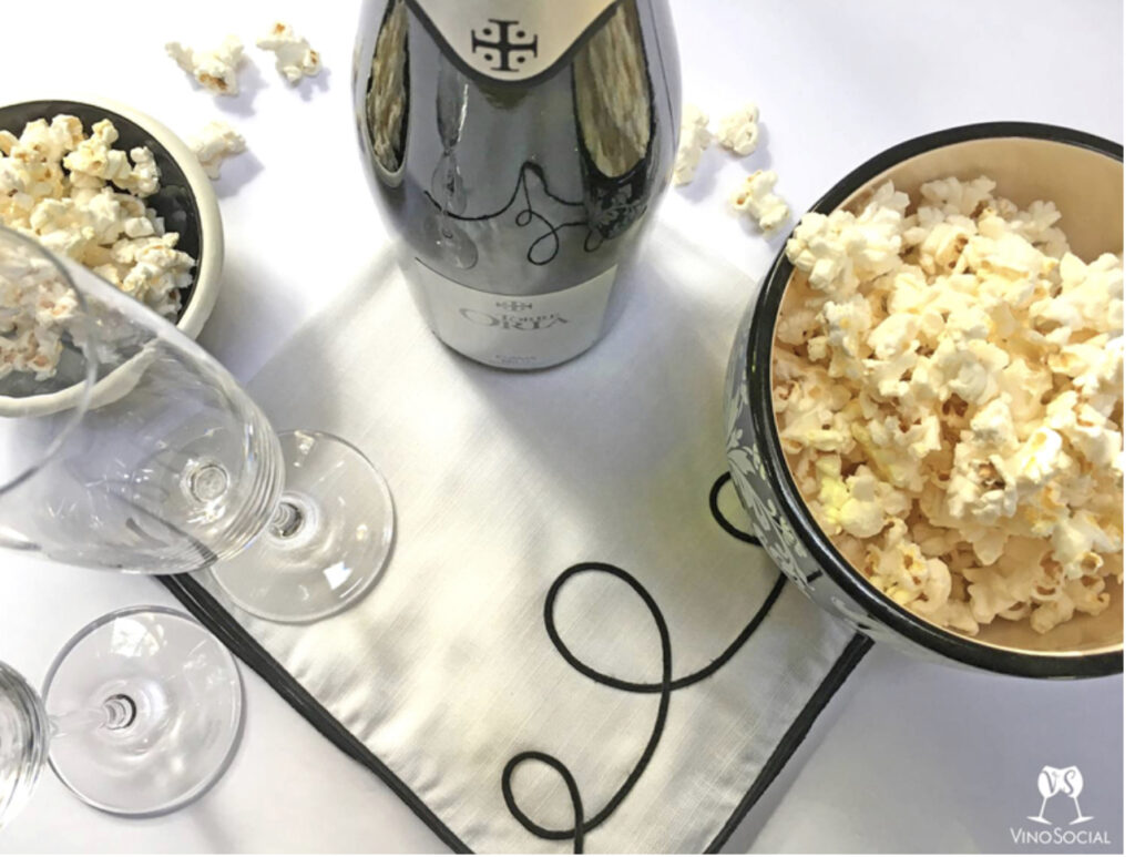 Sparkling Wine and Popcorn Pairings | Ivory & Noire