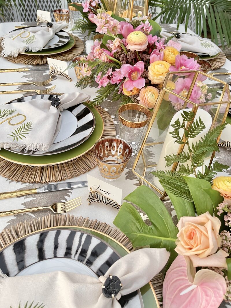 Tropical Safari Tablescape Inspiration | Ivory & Noire
