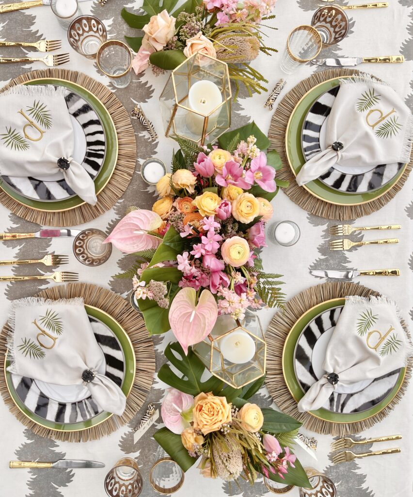 Tropical Safari Tablescape Inspiration | Ivory & Noire