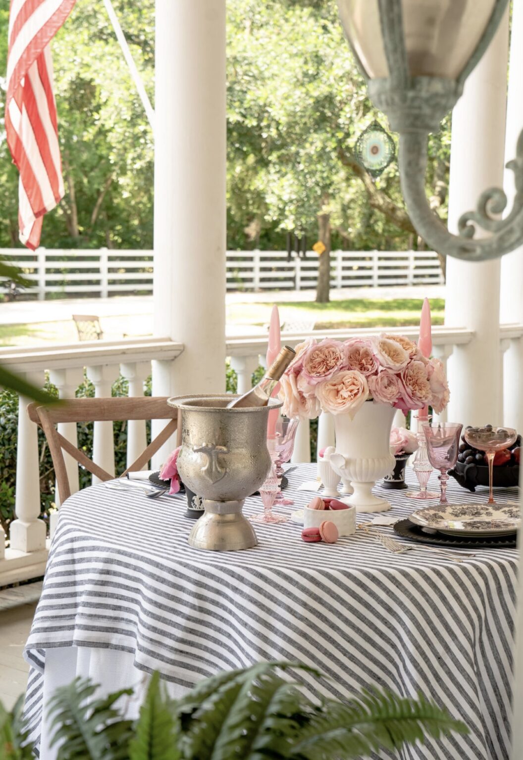 Beautiful Black and White Garden Party Tablescape