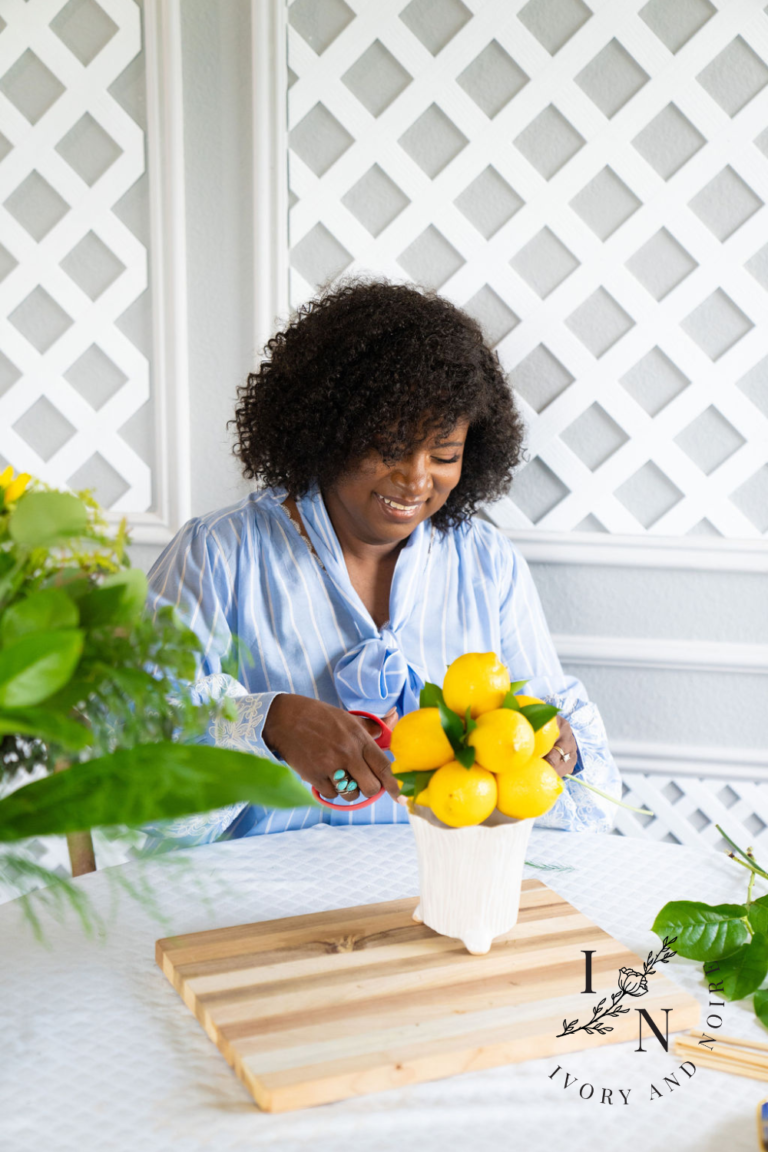 Easiest 3-Step Lemon Topiary DIY