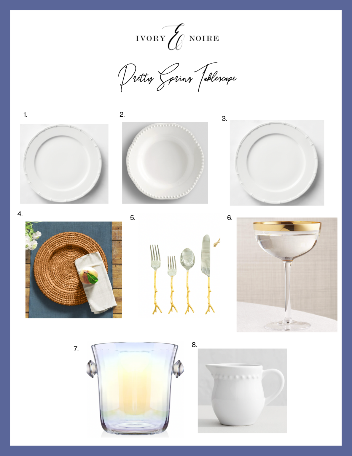 5 Tips for How to Set a Spring Tablescape: Spring Table Setting Design