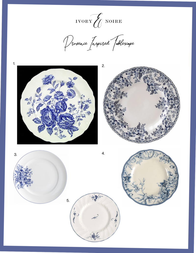 Provence Inspired Tablescape - French Themed Table Setting Ideas