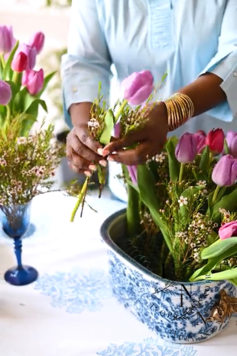 How to Make a Flower Arrangement in a Planter